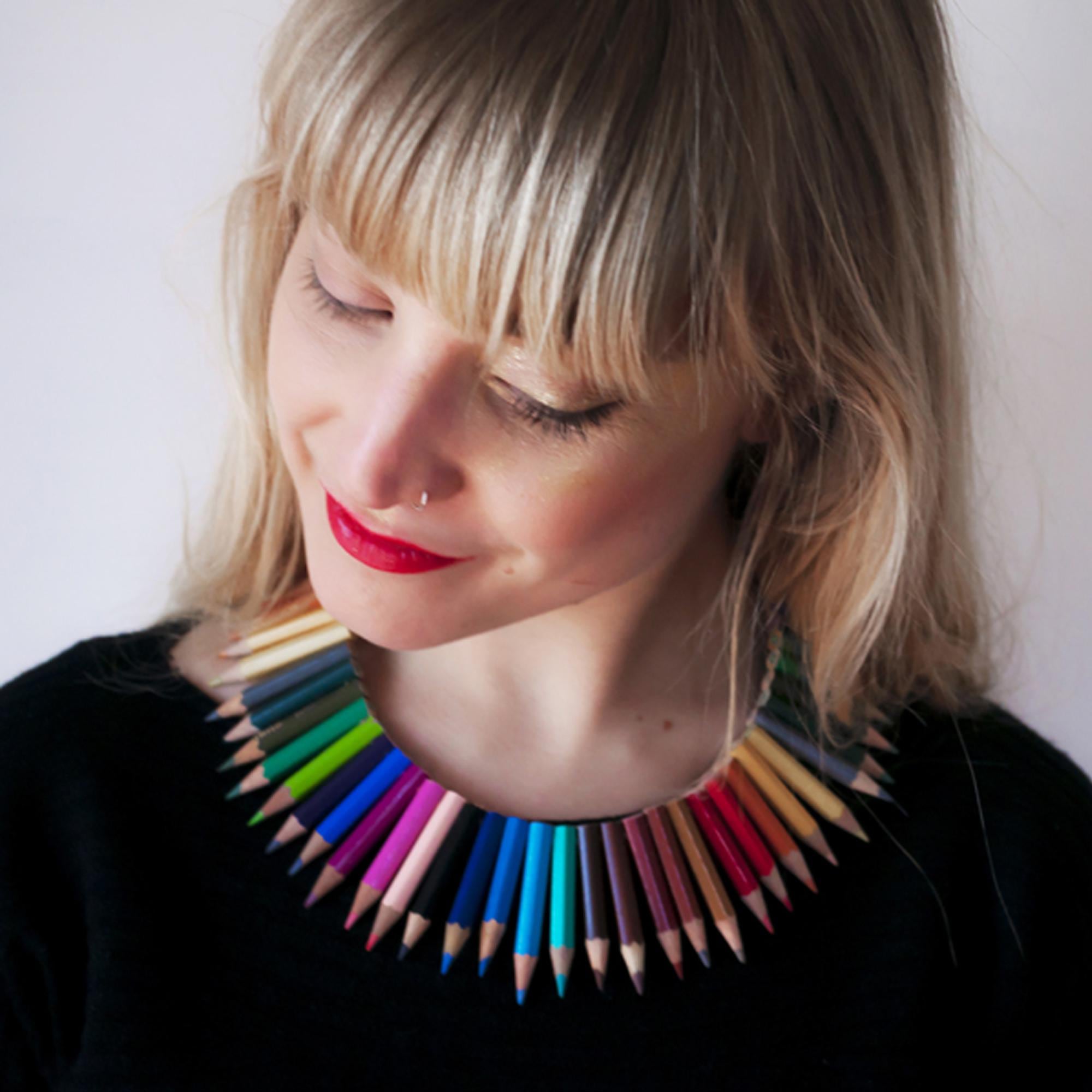 Colored Pencil Necklace - Pencil Jewelry – Colored Pencil Jewelry ...