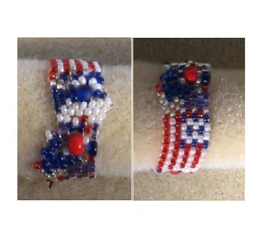 LET FREEDOM RING Beaded Ring Pattern Tutorial Instant Download - Etsy