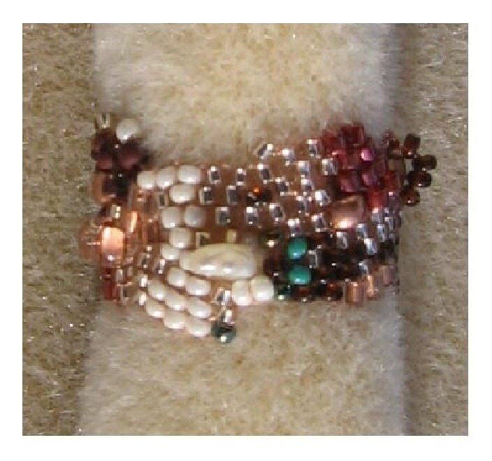 AUTUMN LEAVES Beaded RING Pattern Tutorial Instant Download - Etsy