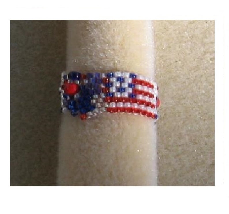 LET FREEDOM RING Beaded Ring Pattern Tutorial Instant Download - Etsy