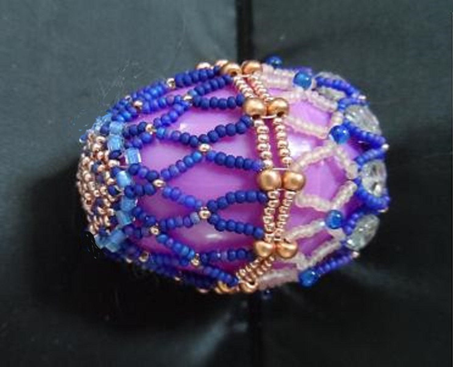 EASTER EGG Beaded Cover Pattern Tutorial Ornament Instant Download PDF ...