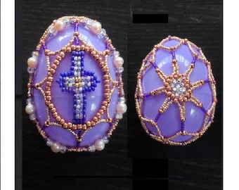 EASTER EGG Beaded Cover Pattern Tutorial Ornament Instant Download PDF - Etsy