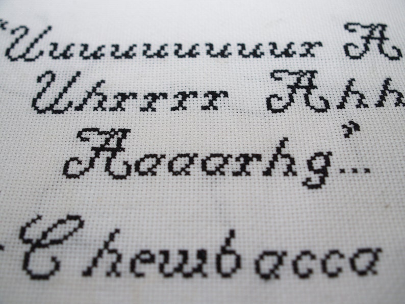 Full Pattern for Chewbacca Quote Pattern - Etsy