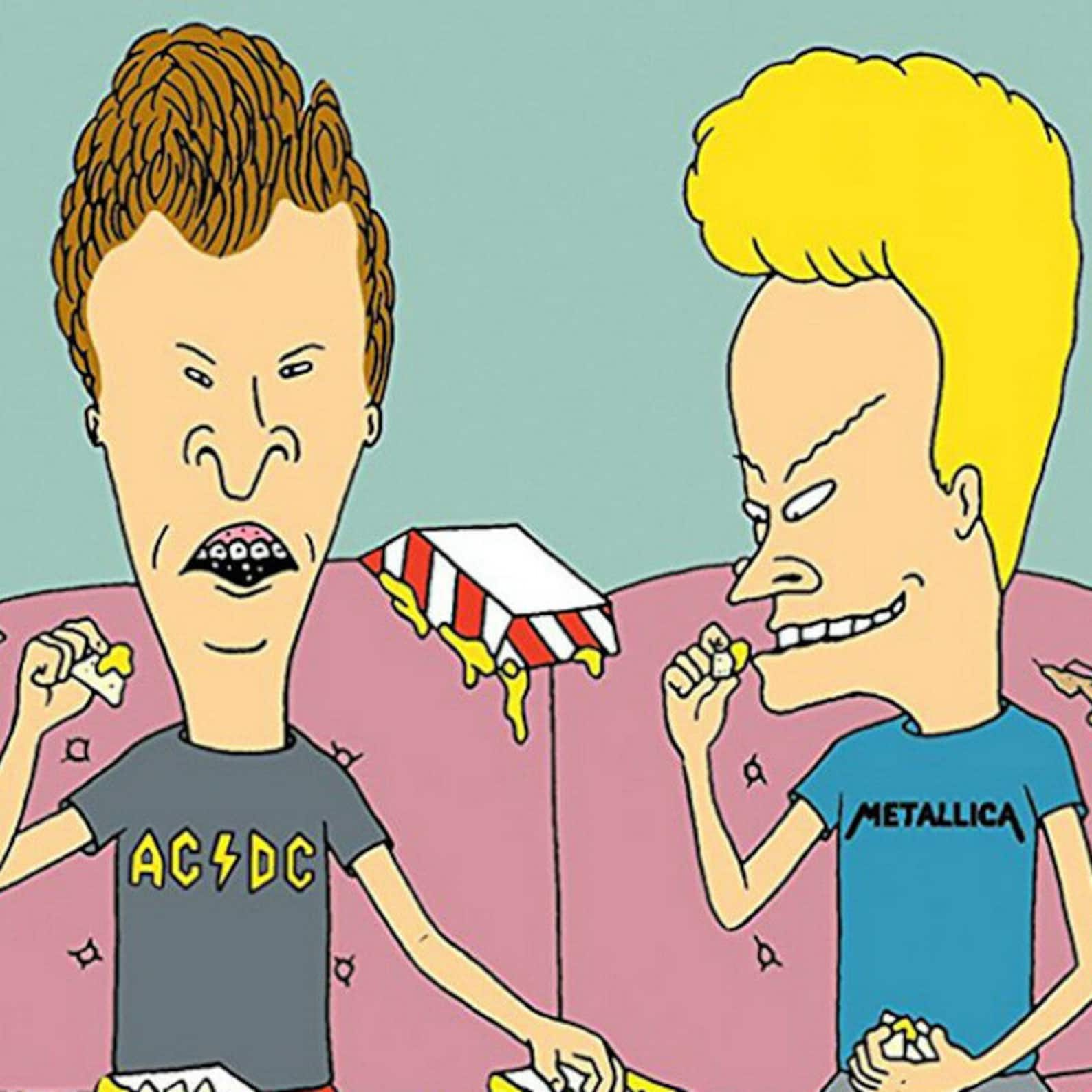 ACDC Shirt Beavis and Butthead Costume Halloween Rock N Roll T - Etsy