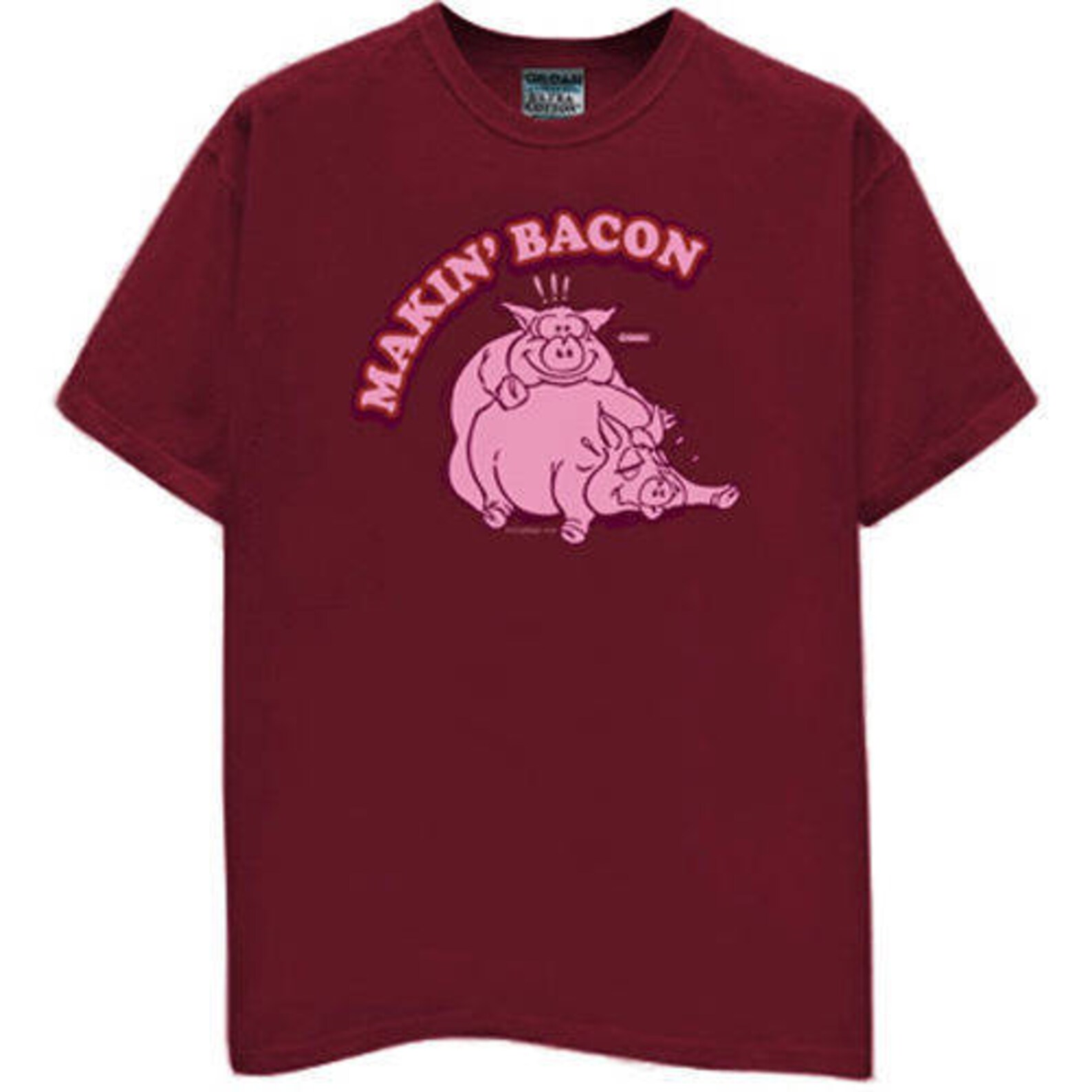 Making Makin BBQ Pig Make Bacon Not War Peace Love Grill Funny T Shirt ...
