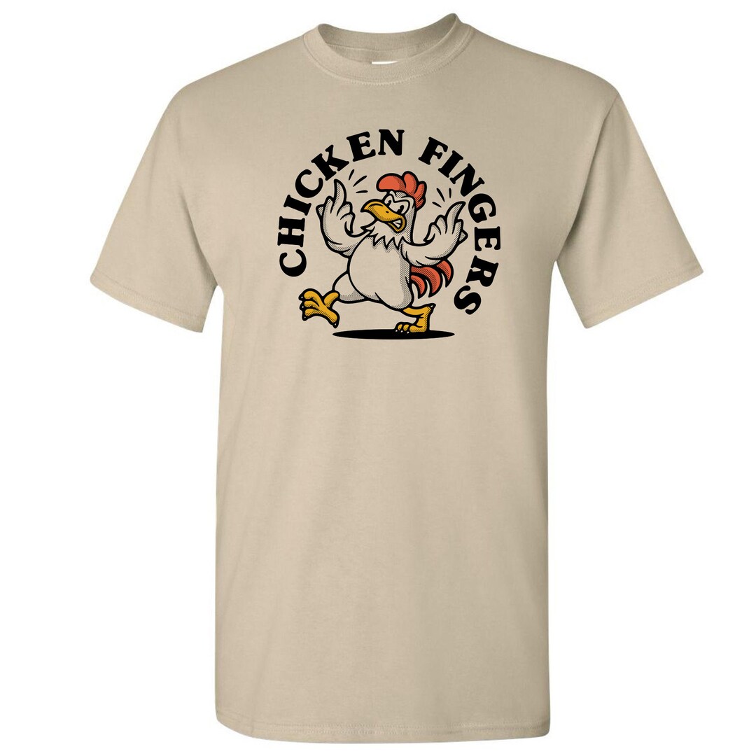 Middle Chicken Fingers T-shirt: Funny Graphic Tee, Rude Humor - Etsy