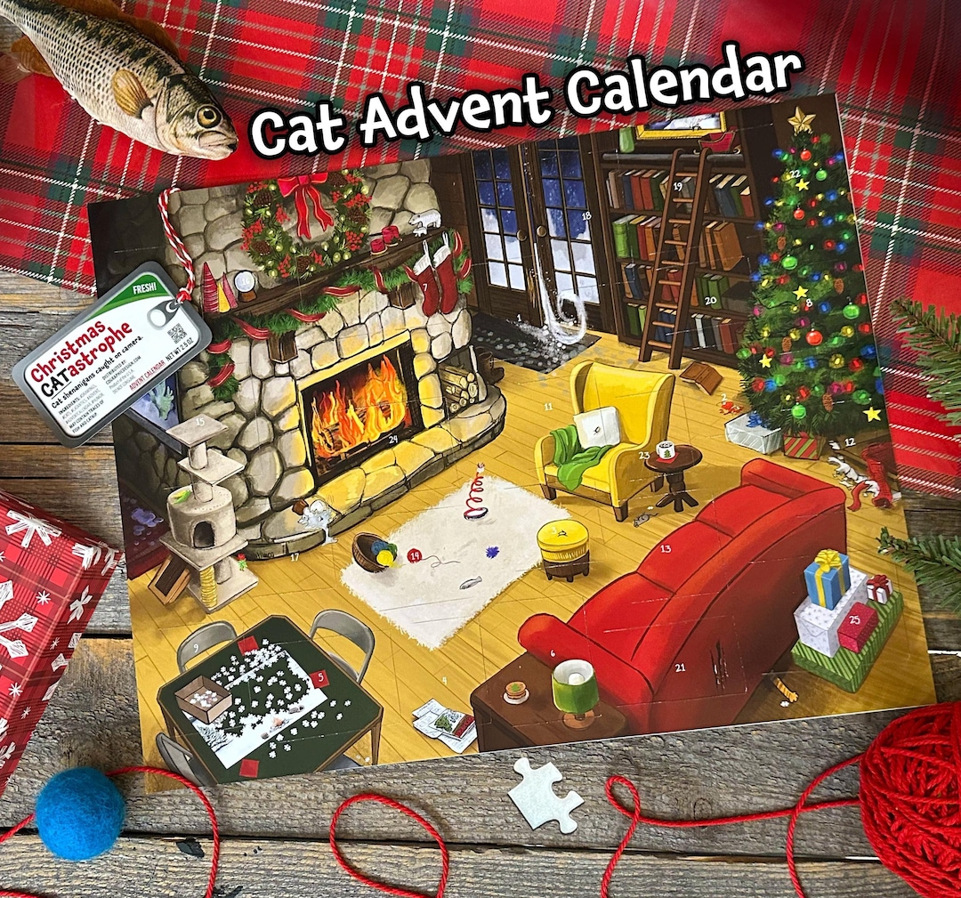 Cat Themed Advent Calendar - Festive Countdown With Cat Shenanigans ...