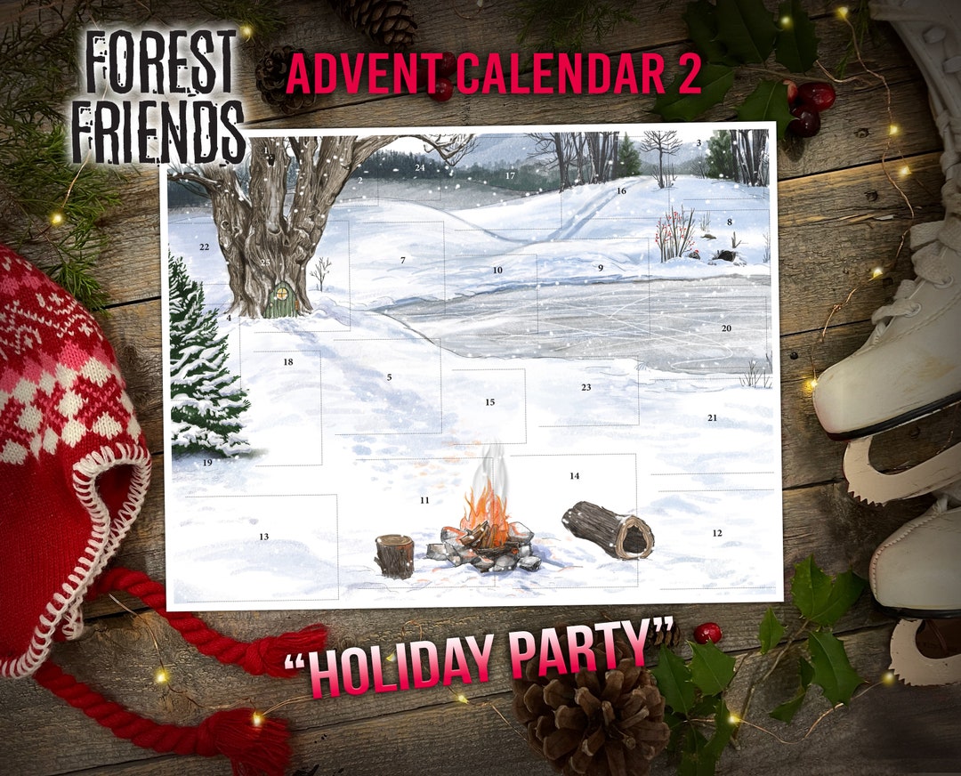 Forest Friends Advent Calendar: Whimsical Woodland Holiday Party #2 - Etsy