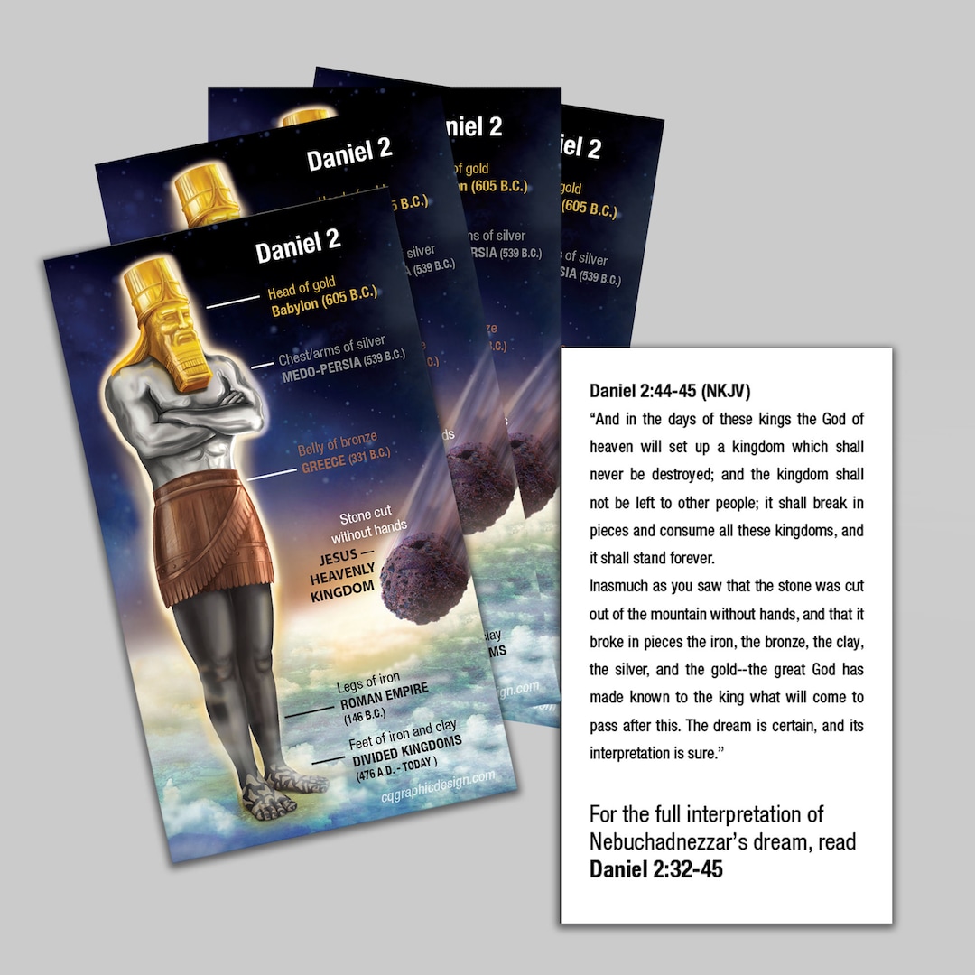 Daniel 2 Statue Card (pack of 25) Pocket Size 2.5" X 3" - Etsy