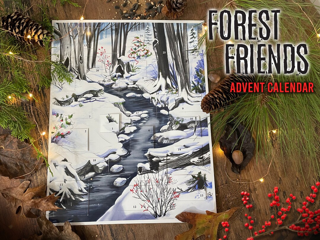 Forest Friends Advent Calendar: Hand-cut Woodland Animals Countdown #1 ...