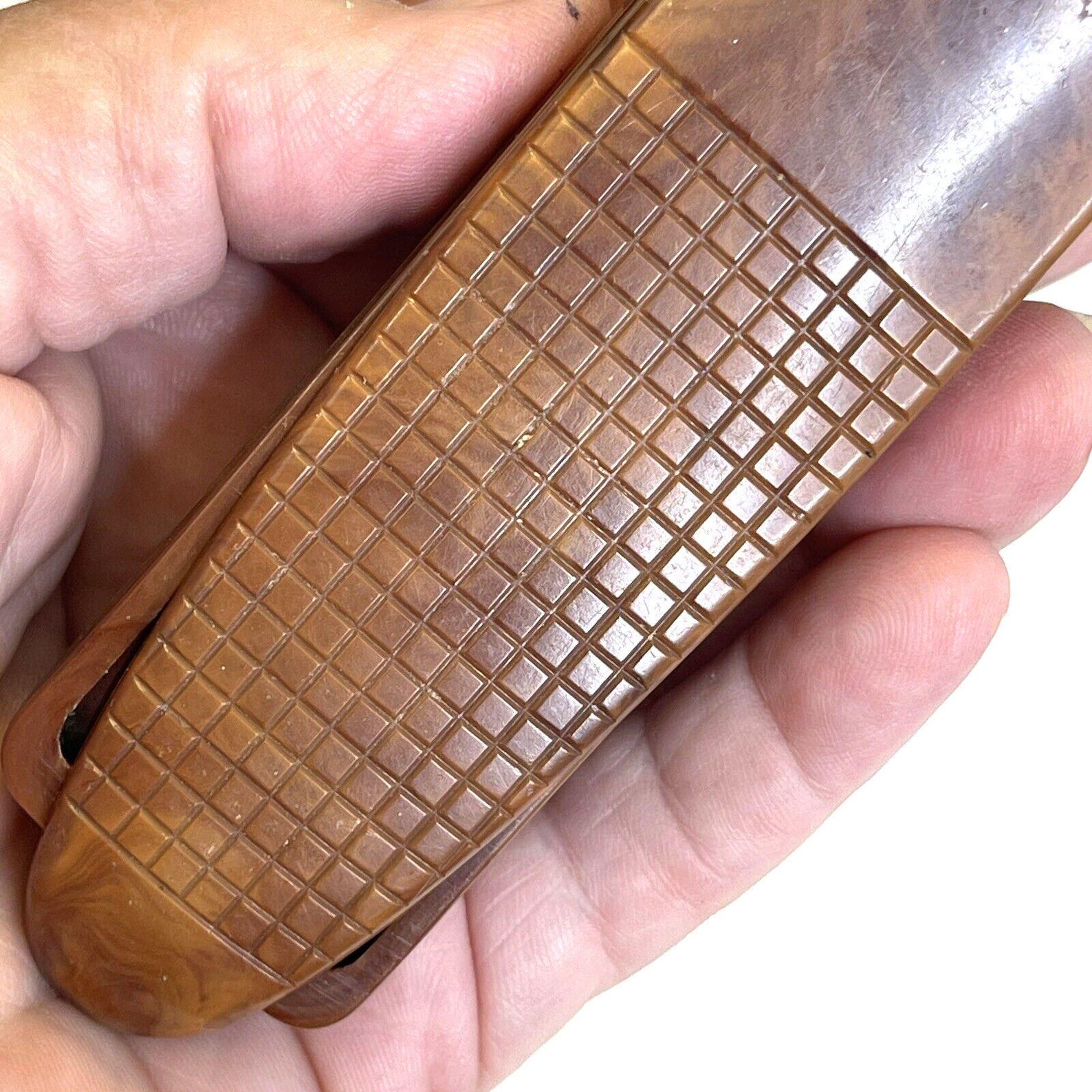 Vintage Edroy Fold Out Magnifying Glass Reader Pocket Clip Brown Usa ...