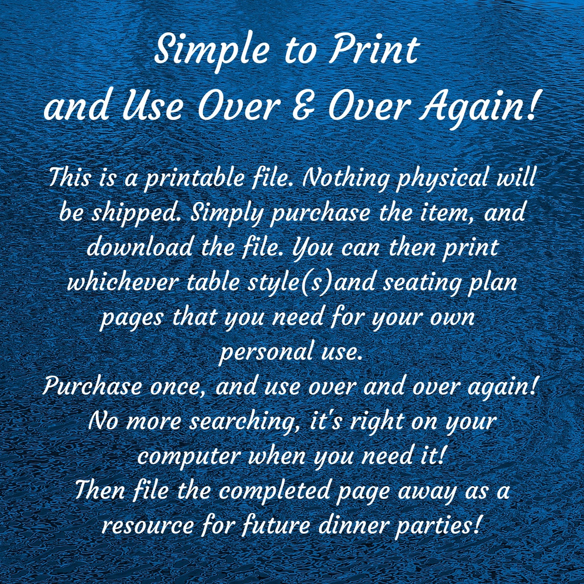 Party Seating Charts: Printable Diagrams for 14–20 Guests, Weddings ...