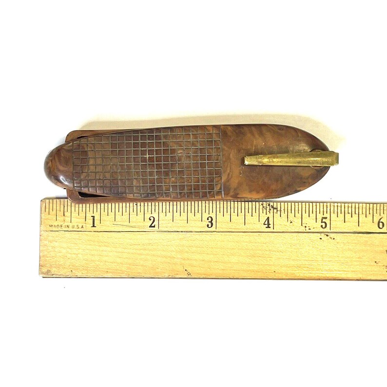 Vintage Edroy Fold Out Magnifying Glass Reader Pocket Clip Brown Usa ...