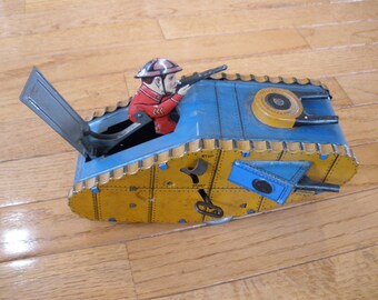 Toy Wind up Tank - Etsy
