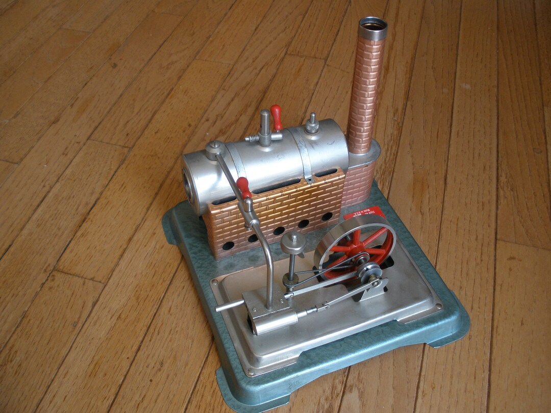 1960s JENSEN Brass Dry Fuel STEAM ENGINE Style No 65 Vintage Toy ...