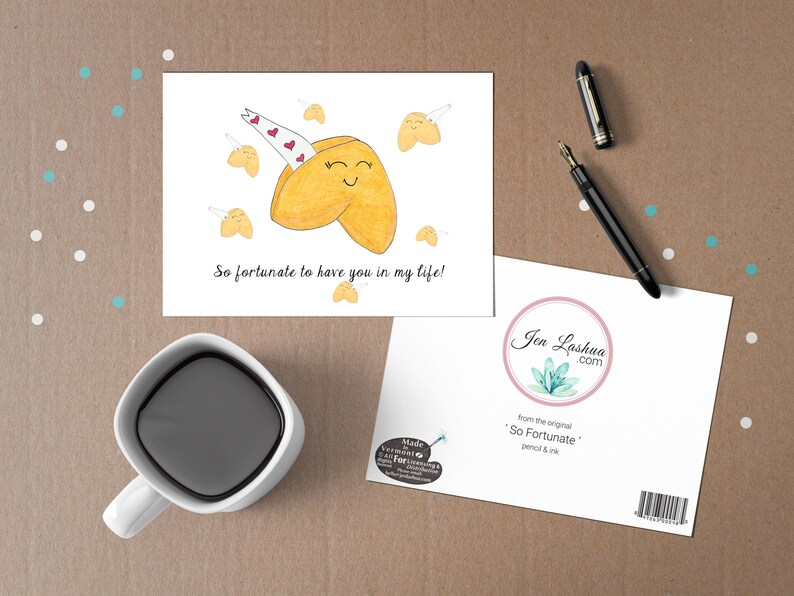 Greeting Card - 'so Fortunate' - Etsy