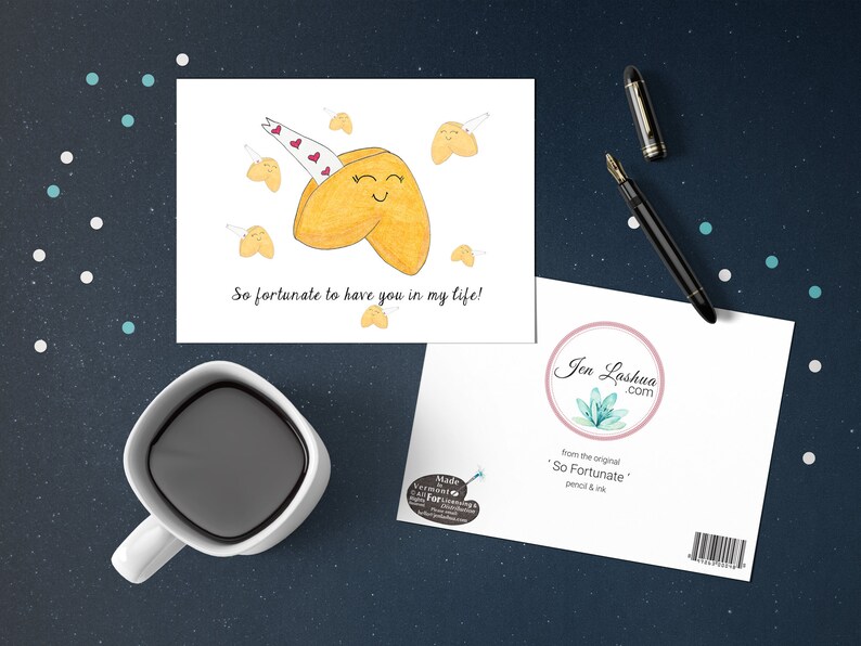 Greeting Card 'so Fortunate' - Etsy