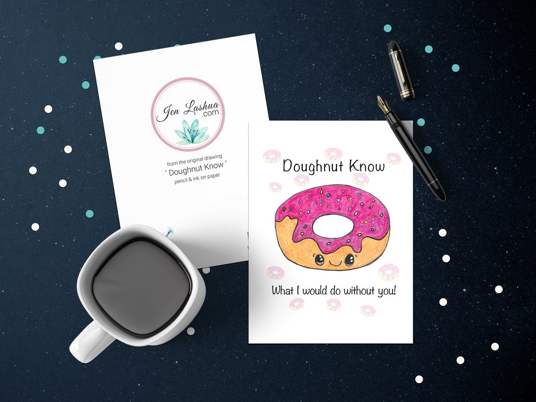 Greeting Card - 'doughnut Know' - Etsy