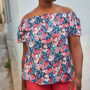 Off Shoulder Top Pattern, Sizes 10-18, Top Sewing Pattern, off the ...