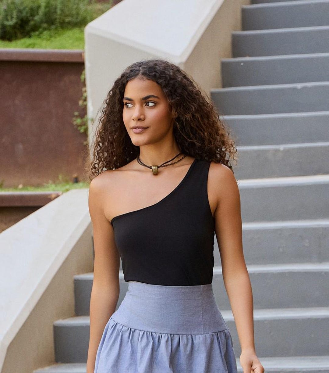 One Shoulder Top Pattern, Sizes 20-28, Pdf, One Shoulder Sewing Pattern ...