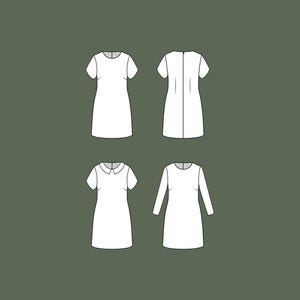 Shift Dress Pattern, Sizes 10-18, PDF, Shift Dress Sewing Pattern ...
