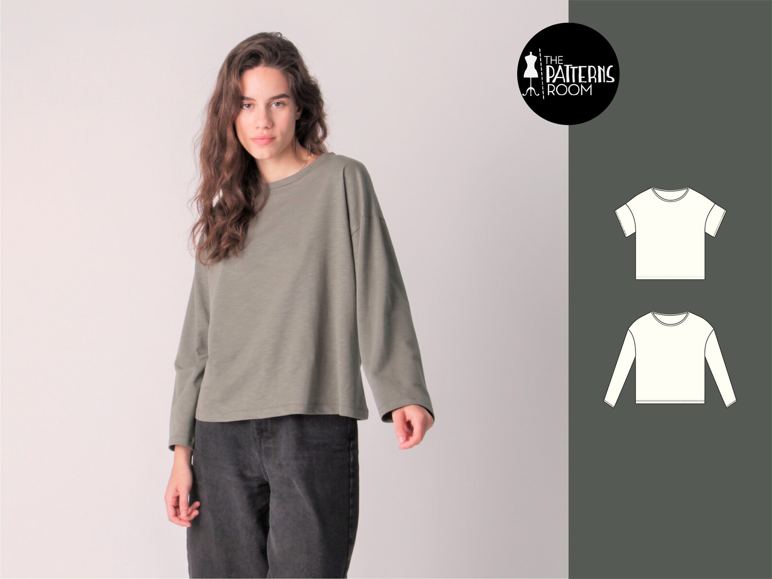 T-shirt Pattern Tee Pattern for Knit Fabrics Pdf Sewing - Etsy