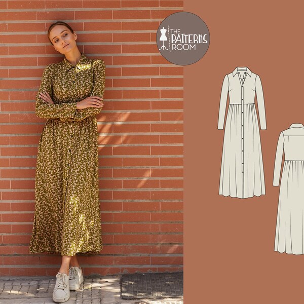 Midi Dress Pattern - Etsy