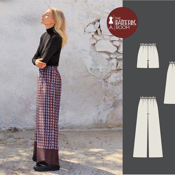 Wide Leg Pants Pattern - Etsy