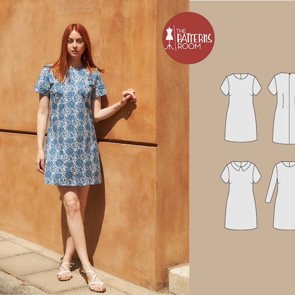 Mini Dress Sewing Pattern - Etsy