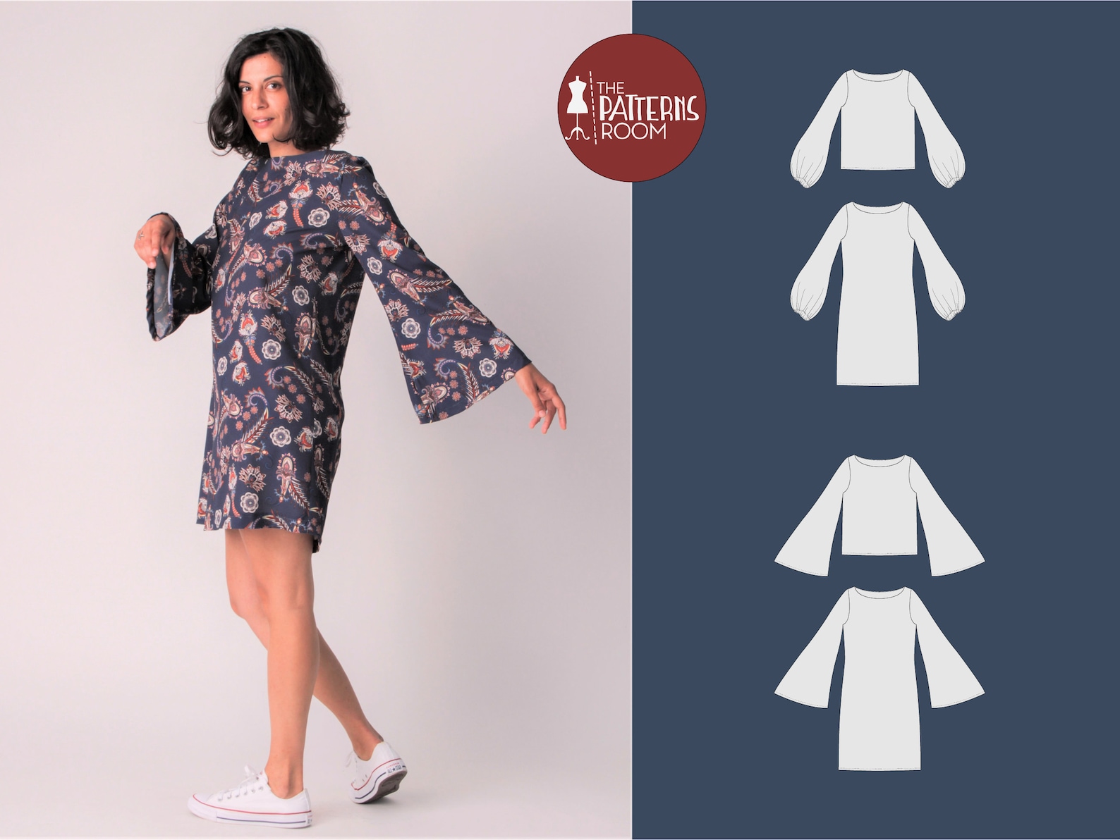 Dress Patterns for Women Sizes 20-28 Bishop Dress Pattern - Etsy