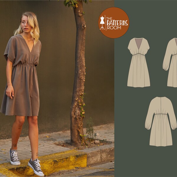 Bishop Sleeve Dress Pattern - Etsy