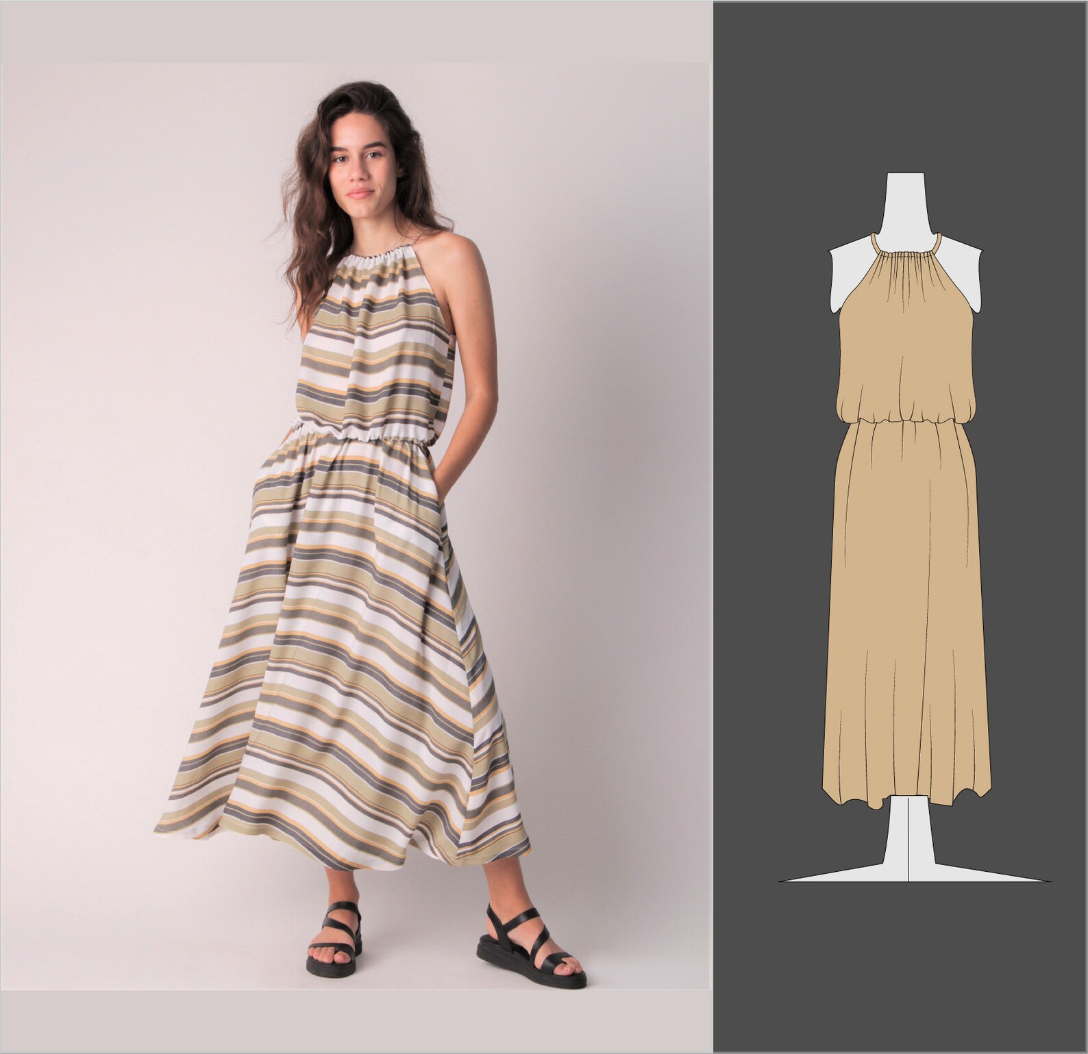 Dress Patterns for Women Sizes 10-18 PDF Summer Dress | Etsy