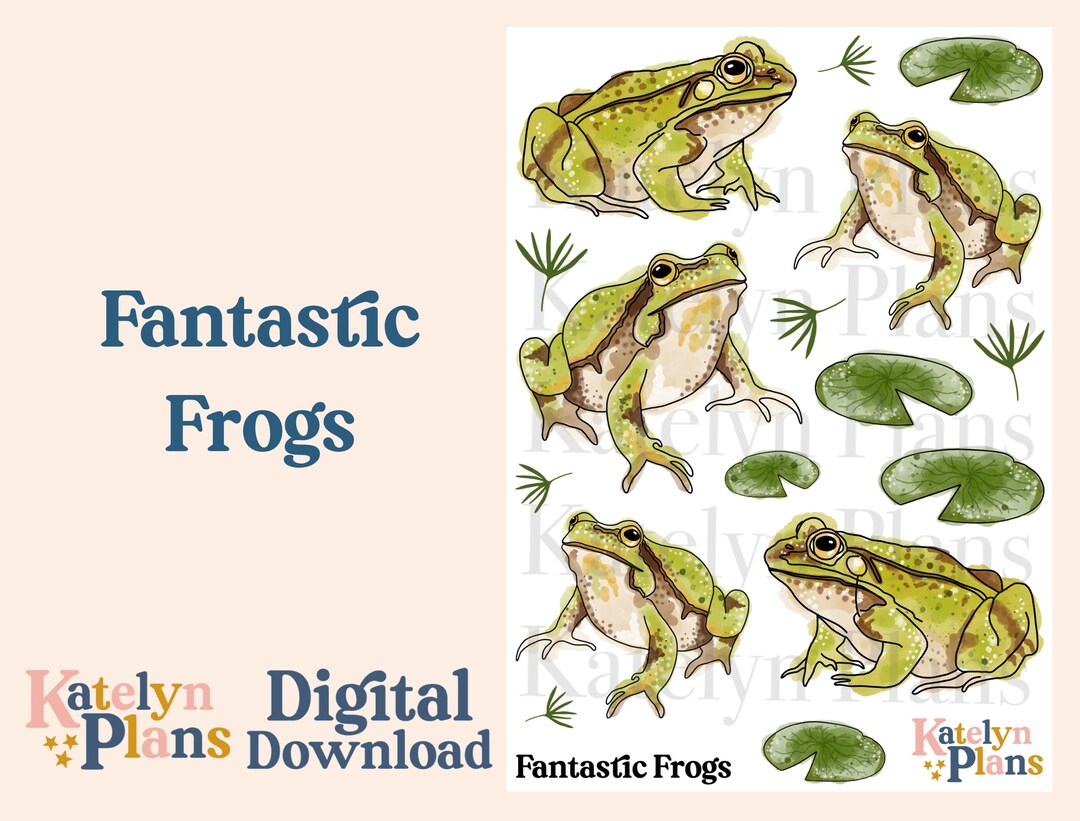 Fantastic Frogs Printable Planner Stickers (digital Download) - Etsy