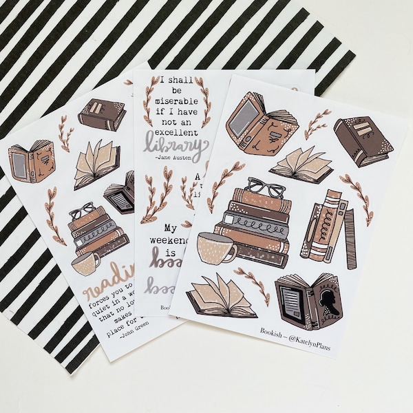 Bookish Planner - Etsy