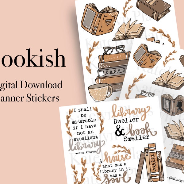 Bookish Planner - Etsy