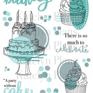 Mod Birthday Digital Download Planner Stickers - Etsy