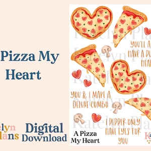 A Pizza My Heart Printable Planner Stickers (digital Download) - Etsy
