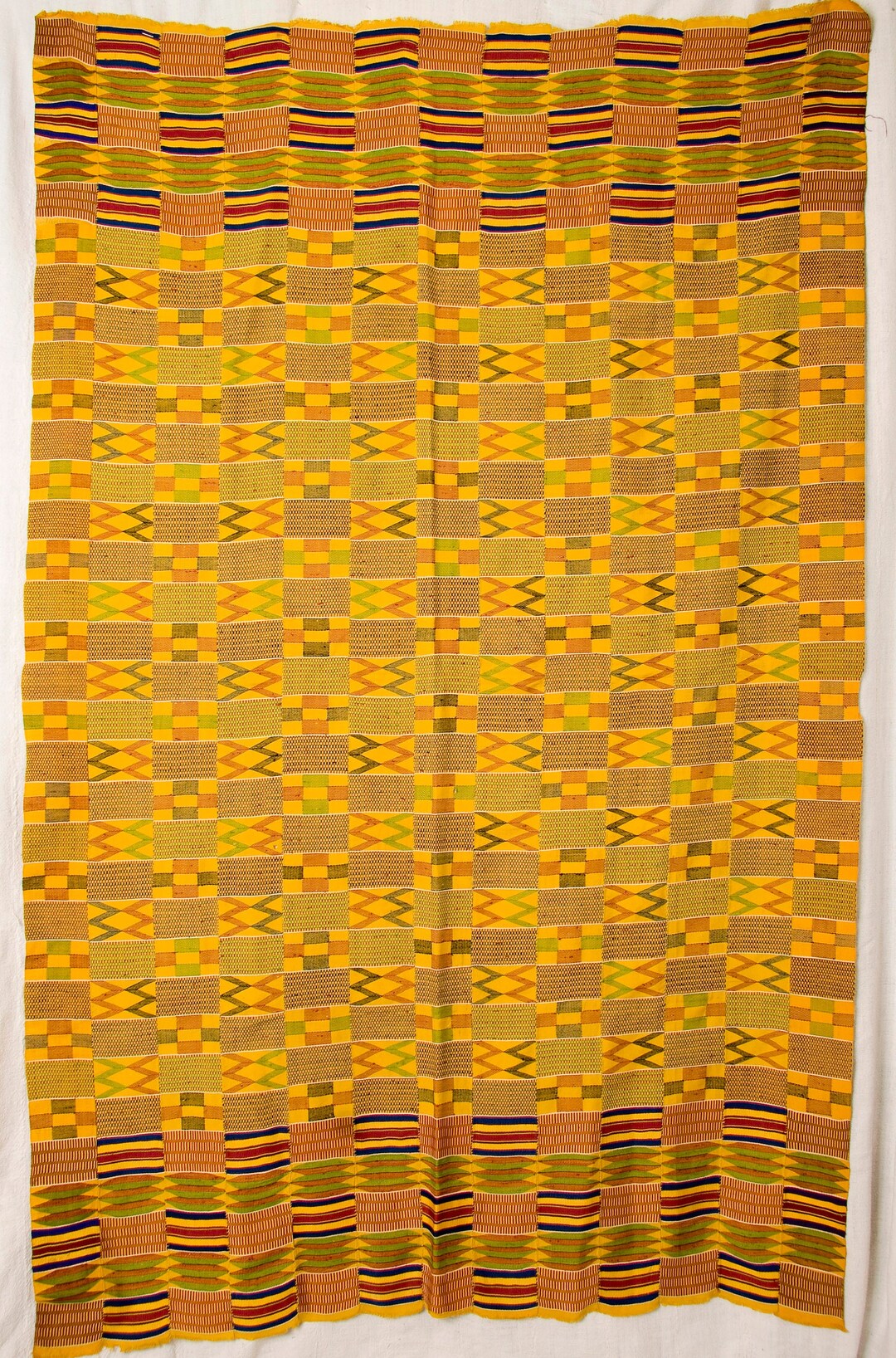 Fine Asante Kente Prestige Cloth 'gold Dust' Womens Cloth - Etsy