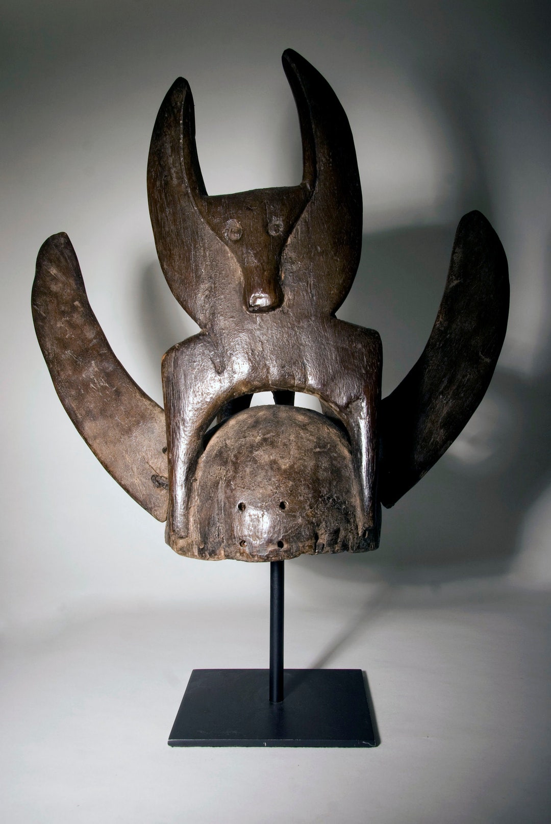 A Rare Tussian Buffalo Helmet Mask From Burkino Faso - African Tribal ...
