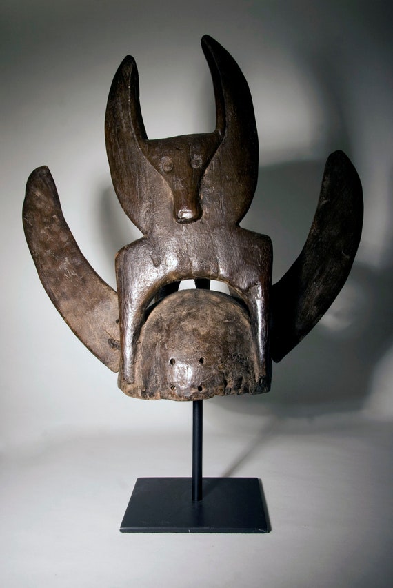 A Rare Tussian Buffalo Helmet Mask From Burkino Faso African - Etsy
