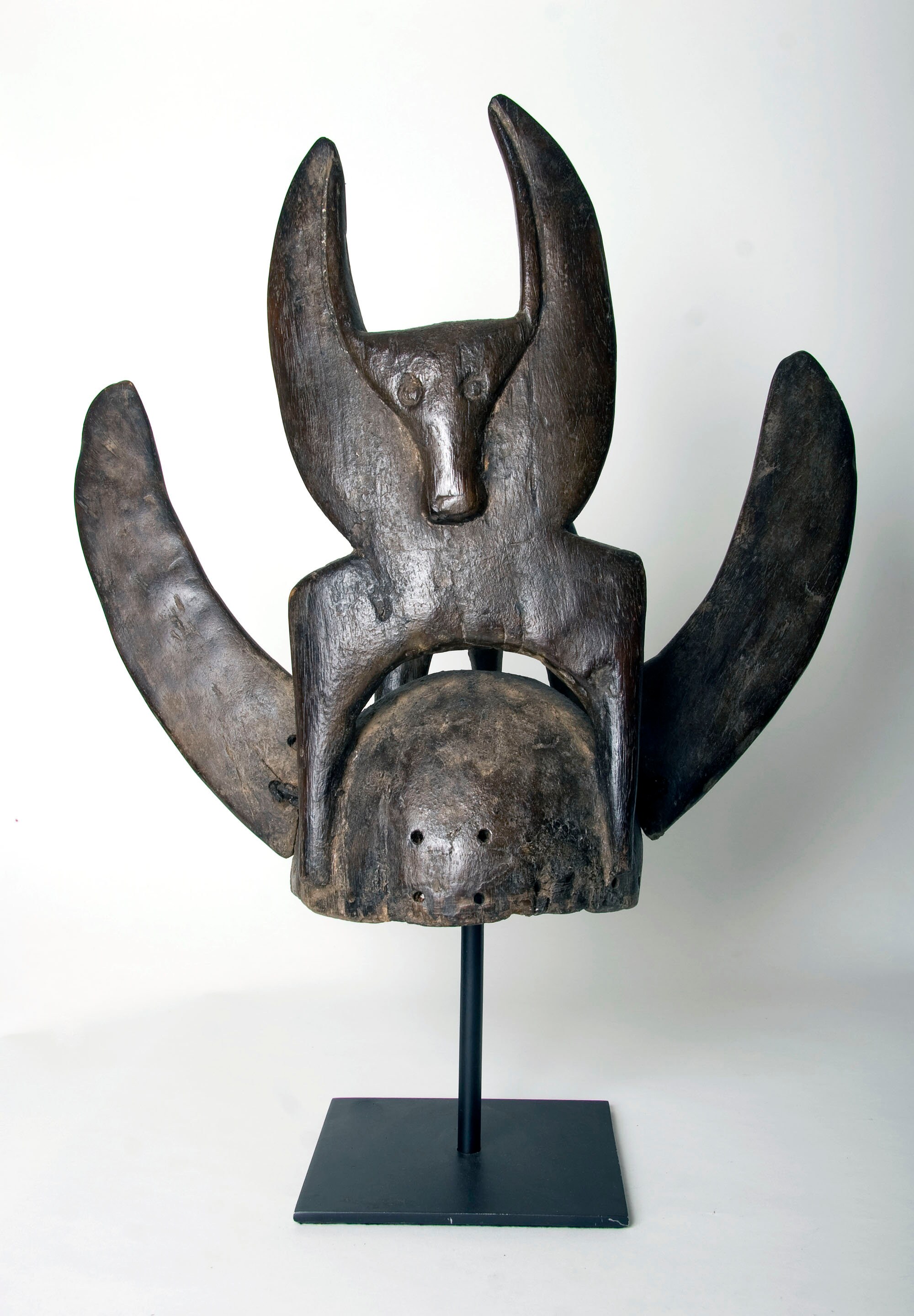 A Rare Tussian Buffalo Helmet Mask From Burkino Faso - African Tribal ...