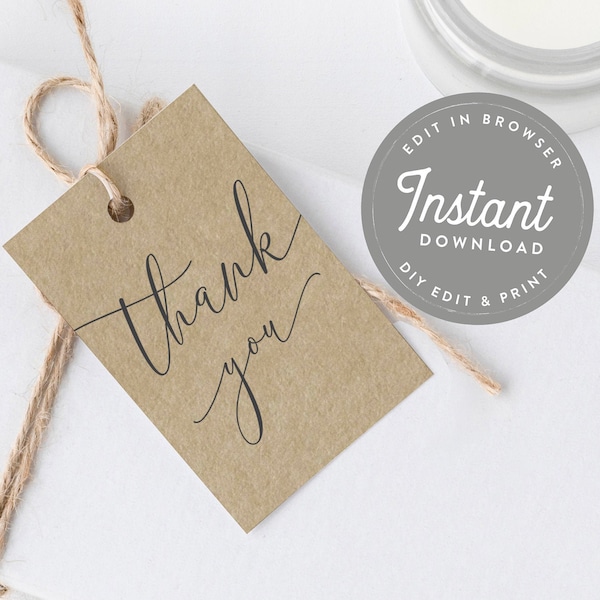 Rustic Favor Tags - Etsy