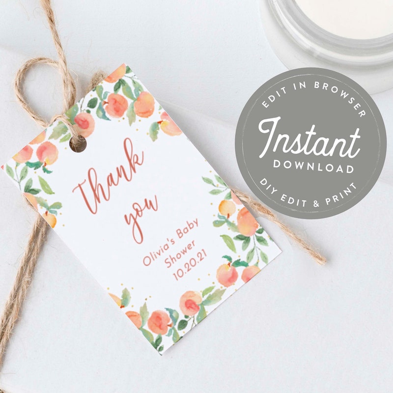 Peach Baby Shower - Etsy