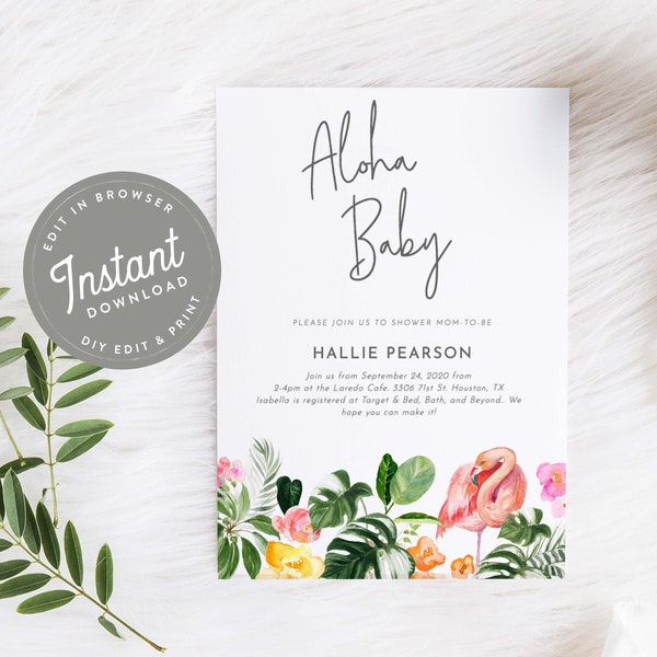 Aloha Baby Shower - Etsy