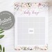 Purple Floral Baby Shower Bingo Instant Download, Printable Baby Shower ...