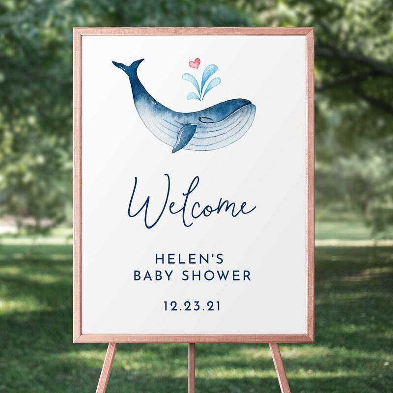 Whale Sign - Etsy