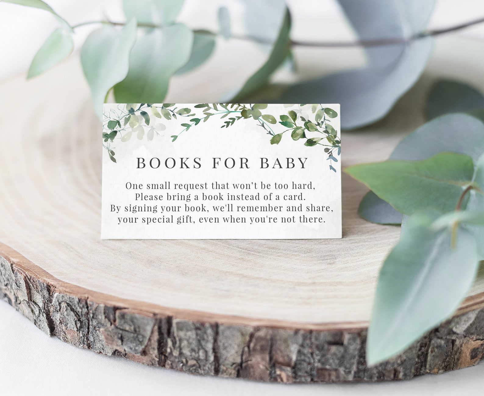 Book Request Baby Shower Baby Book Request Card Insert | Etsy