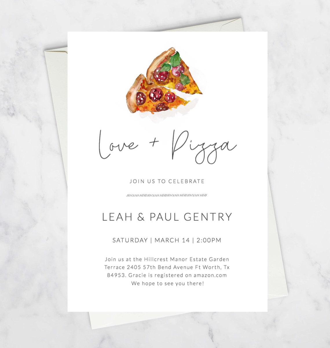 Editable Pizza Party Invitation Download Printable Pizza | Etsy