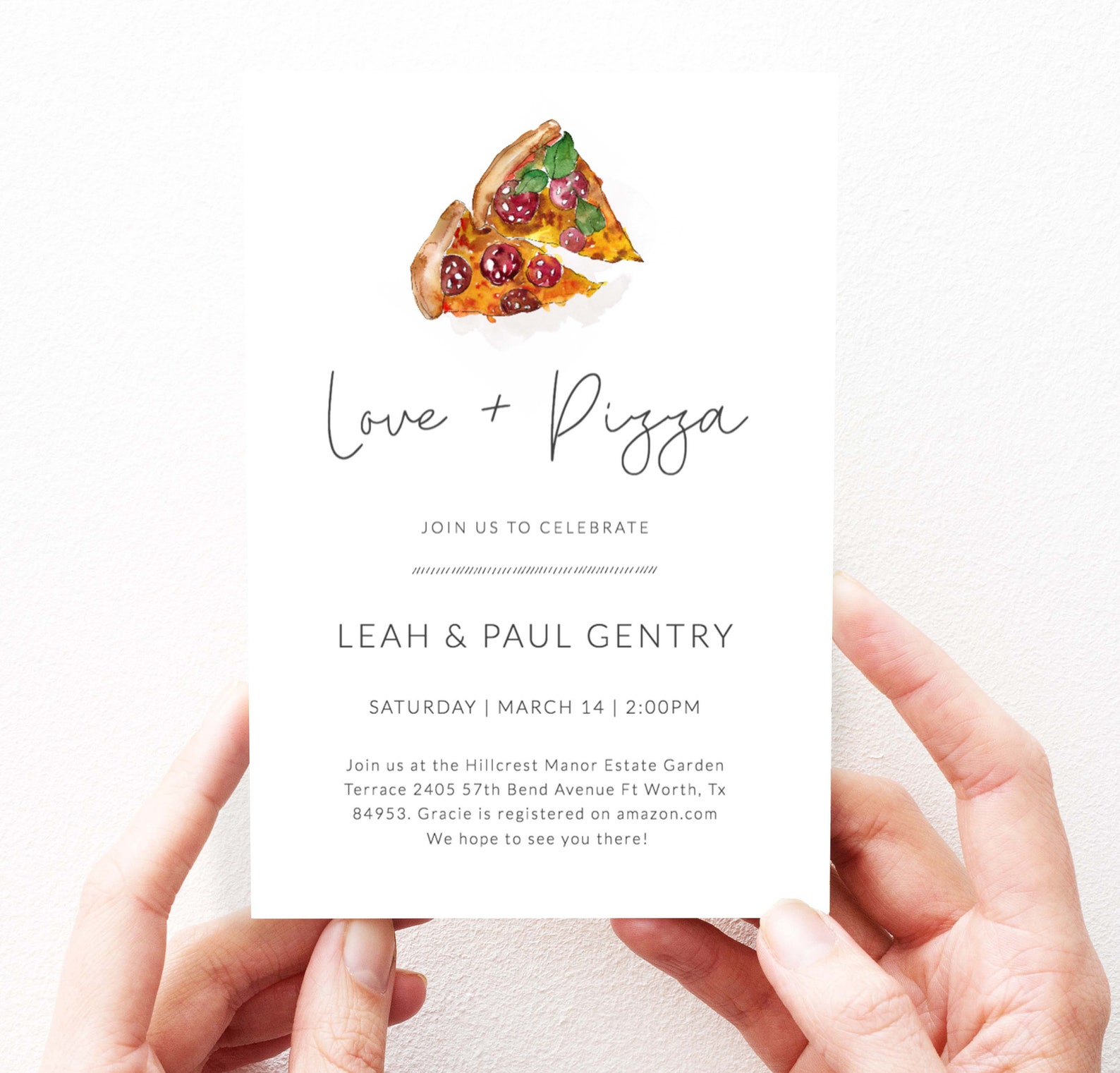 Editable Pizza Party Invitation Download Printable Pizza | Etsy