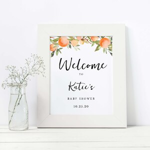 Oranges Baby Shower Welcome Sign, Welcome Sign, Baby Shower Sign, Baby ...